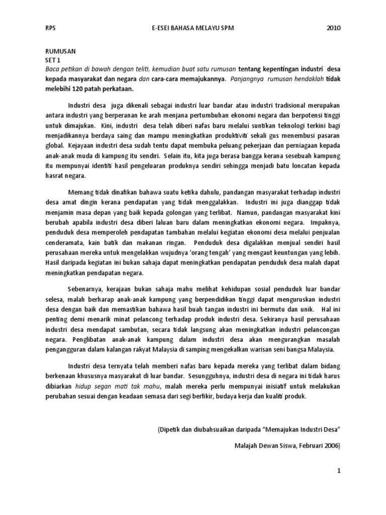 E-Esei BM SPM 2010 | PDF