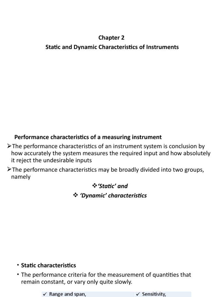Instrumentation Chapter 2 | PDF | Accuracy And Precision | Observational Error