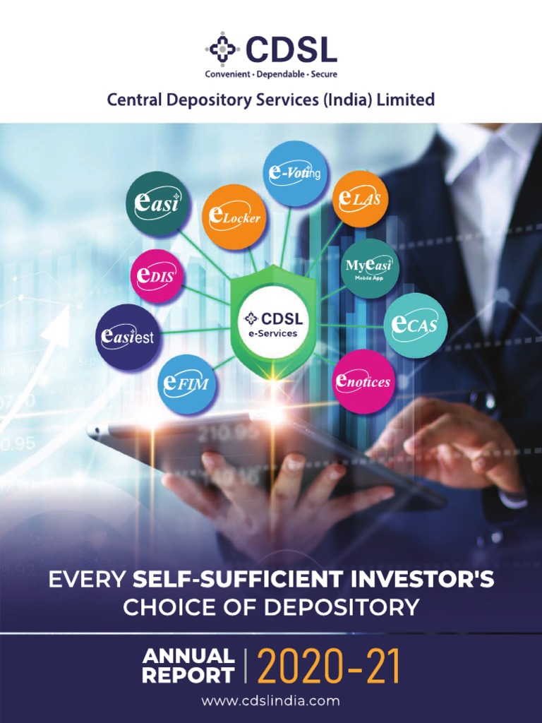 CDSL Annual Report 2020-21 | PDF | Securities (Finance) | Financial ...