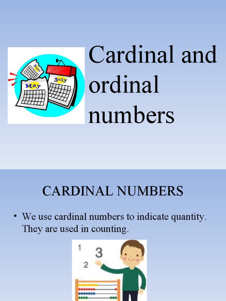 Cardinal and Ordinal Numbers | PDF