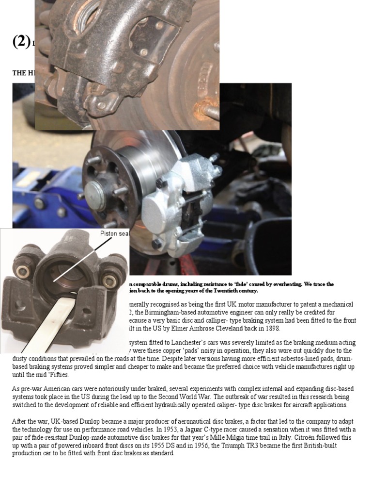 Disc Brake D0cument Ab | PDF | Brake | Vehicle Parts