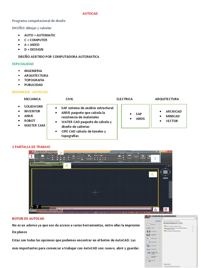 Notas Autocad | PDF | Cad automático | Sistema coordinado
