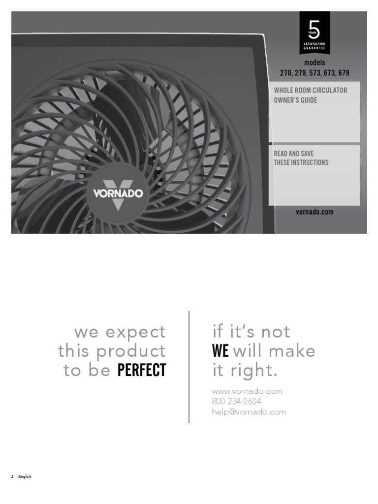 Vornado 573 | PDF | Ac Power Plugs And Sockets | Fuse (Electrical)