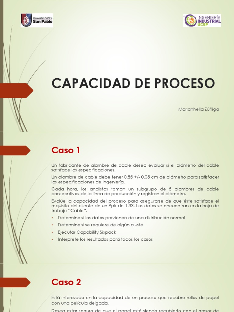 Práctica Capacidad de Proceso | PDF