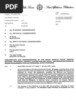 SAPS 15 Report by Commander 2 | PDF | Law Enforcement | Crime & Violence