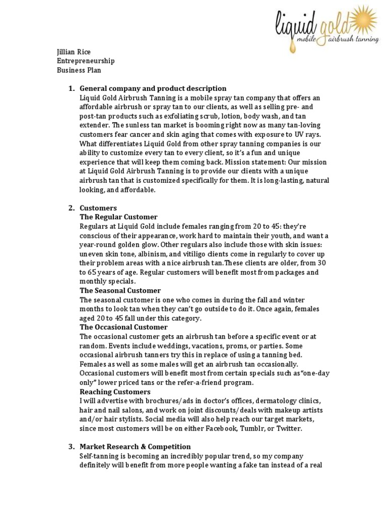 General Company and Product Description | PDF | Marketing | Business