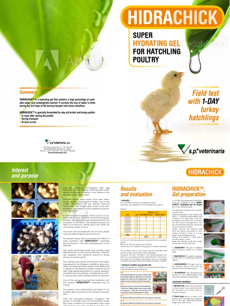 Super For Hatchling Poultry: Hydrating Gel | PDF | Chicken