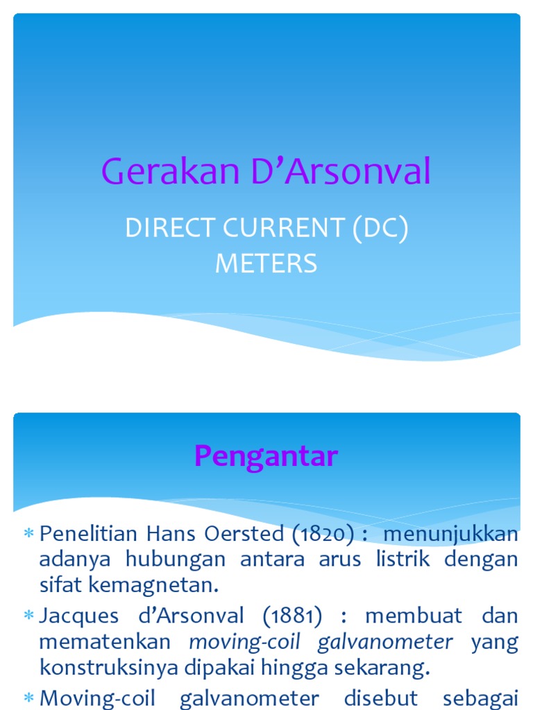 PE2 Direct Current Meter - Ppt. 1 | PDF | Sains & Matematika