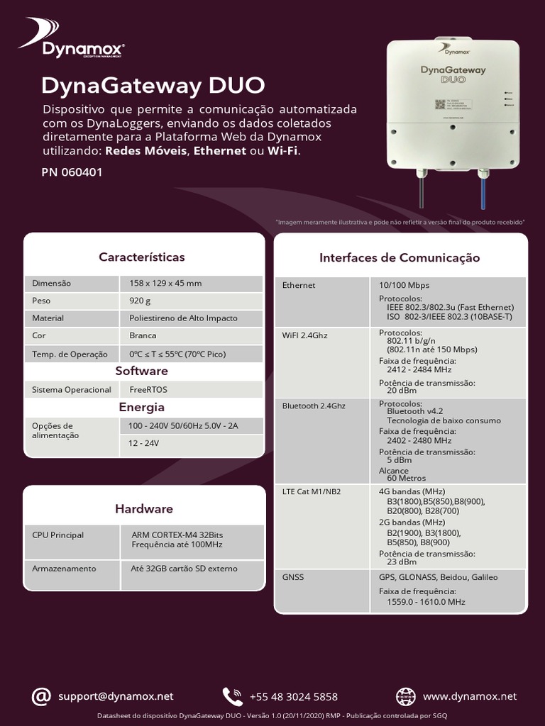 DynaGateway DUO PT | PDF | Wi-Fi | Tecnologia da Informação e Comunicação