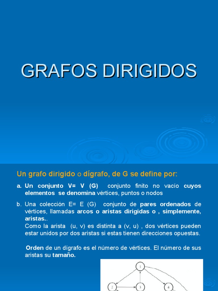 Grafos Dirigidos | PDF | Relaciones matematicas | Conceptos matemáticos