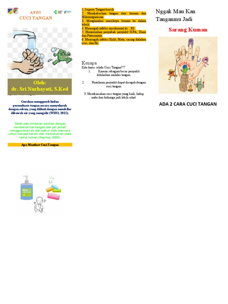 Leaflet Cuci Tangan | PDF