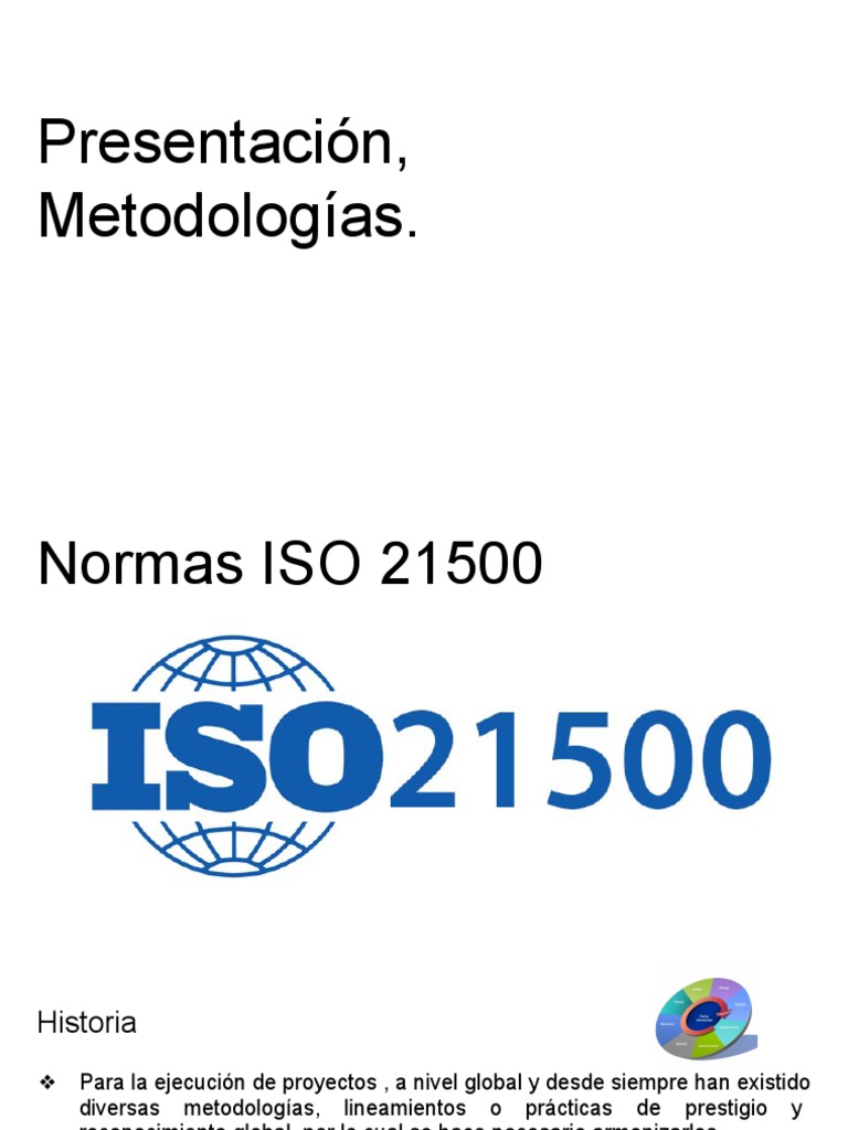 Norma ISO 21500 | PDF | Gestión de proyectos | Organización ...
