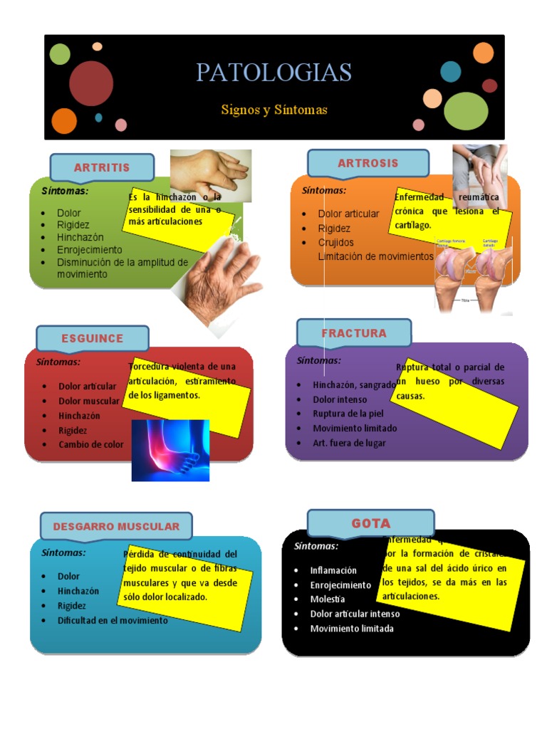 PATOLOGIAS Infografia | PDF | Hombro | Osteoartritis