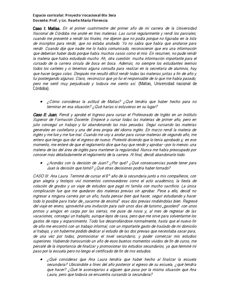 Casos para Resolver | PDF