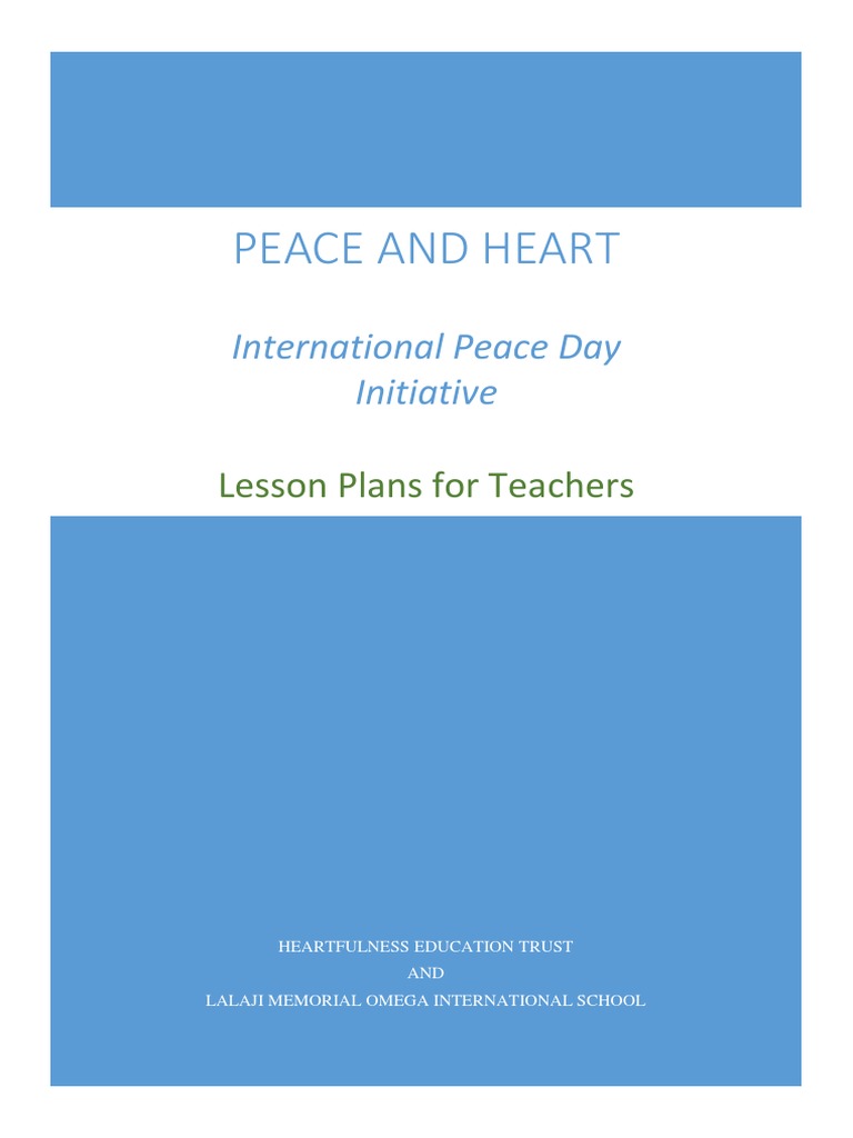Peace and Heart: International Peace Day Initiative | PDF | Peace | Heart