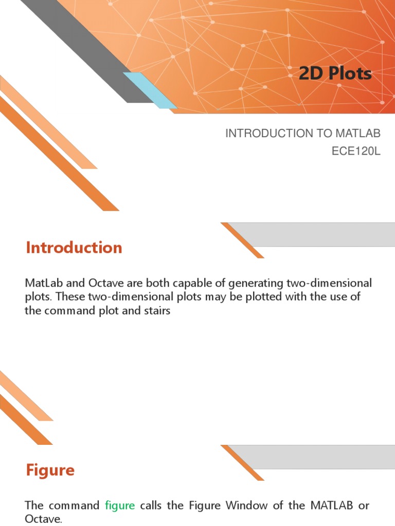 2D Plots in MATLAB | PDF | Cartesian Coordinate System | Matlab