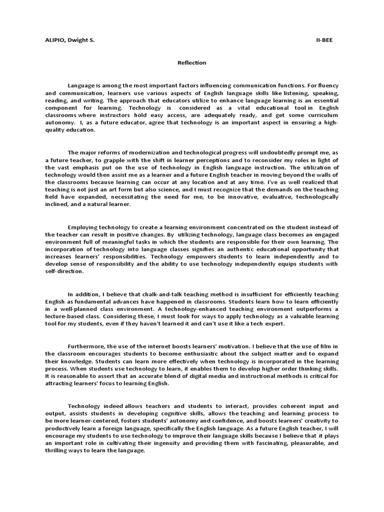 ALIPIO, Dwight S. Ii-Bee | PDF | Learning | Teachers