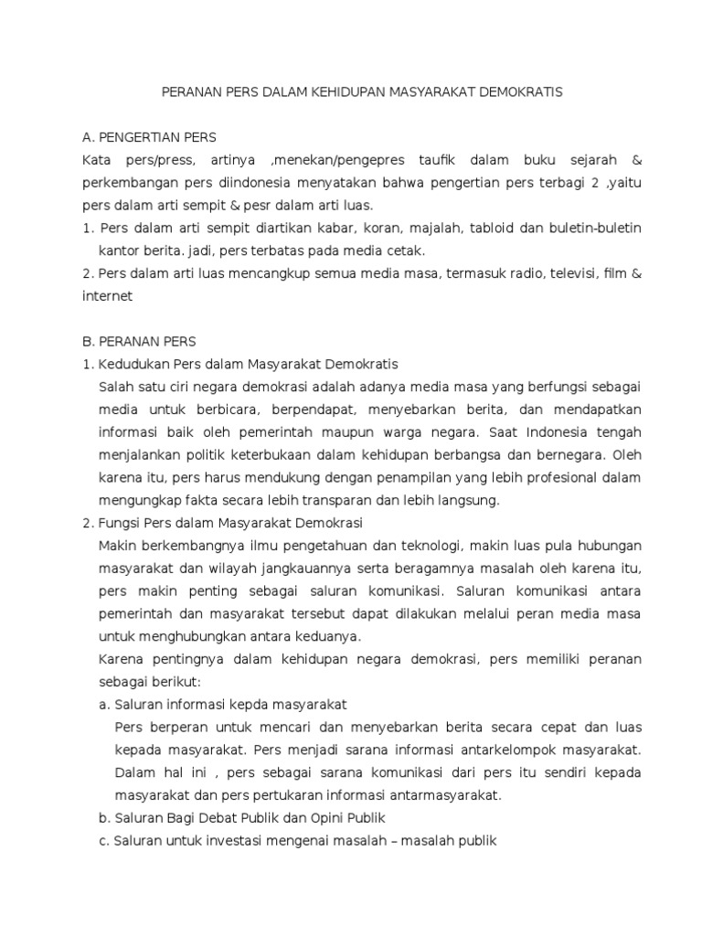 Materi Pers | PDF