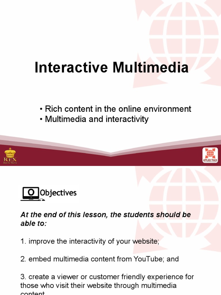 Interactive Multimedia: - Rich Content in The Online Environment - Multimedia and Interactivity ...