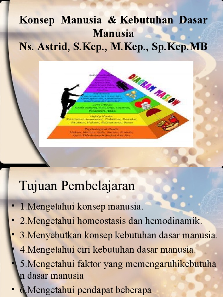Konsep Kebutuhan Dasar Manusia | PDF | Sains & Matematika