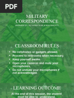 Basic Military Correspondence Module | PDF | Communication | Written ...