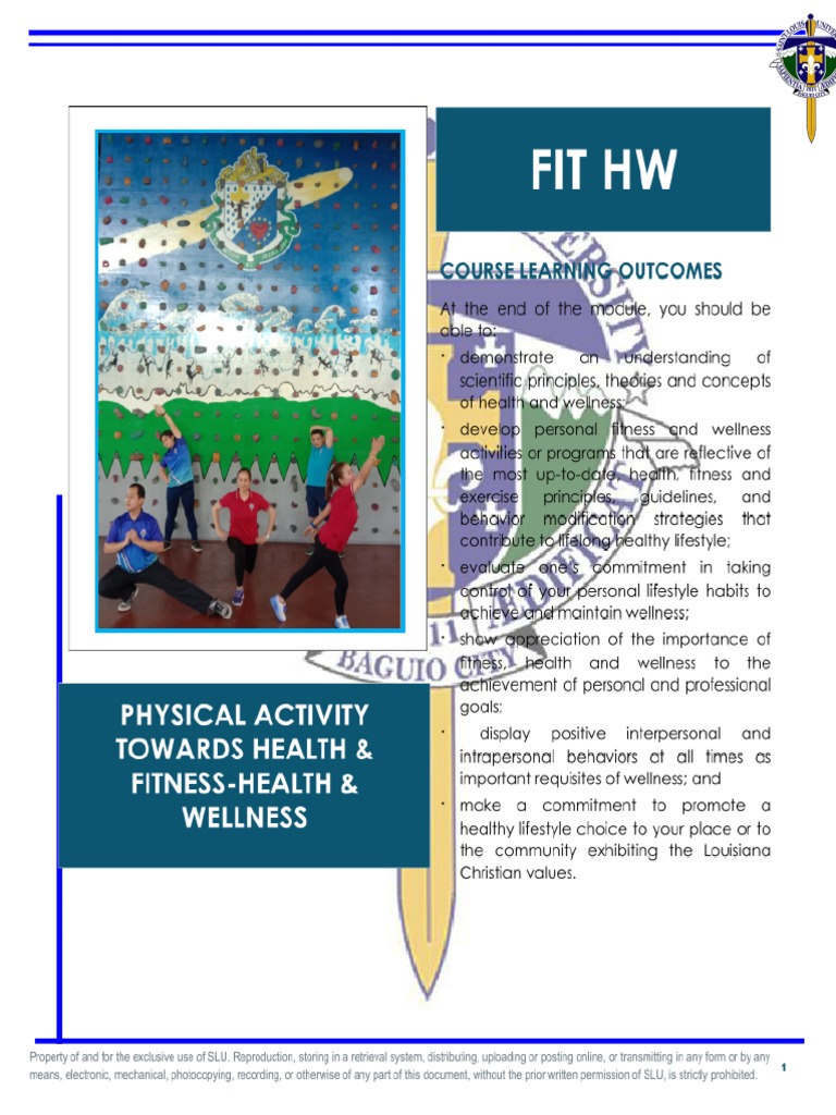 Fit HW - Module - 1 - Reviewed | PDF | Physical Fitness | Strength Training