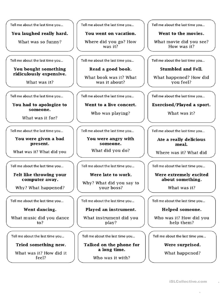 Conversation Cards | PDF