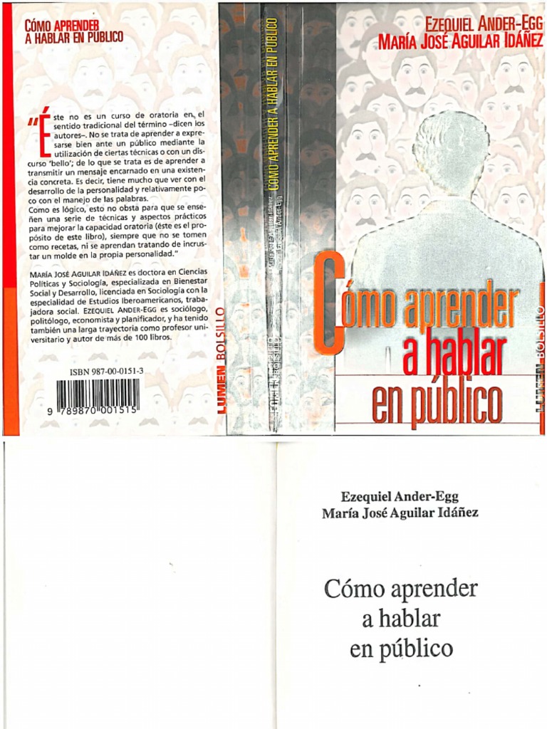 Como Aprender A Hablar en Publico - Ander Egg | PDF