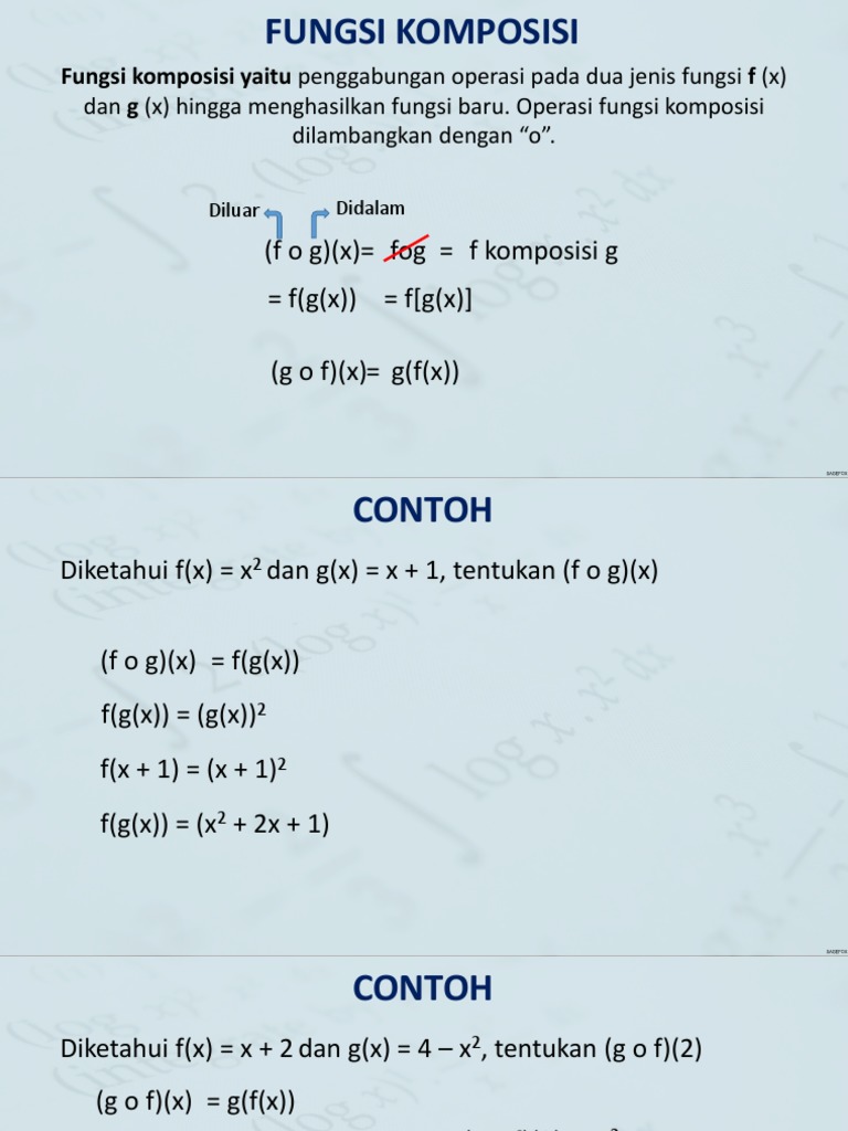 Fungsi Komposisi | PDF