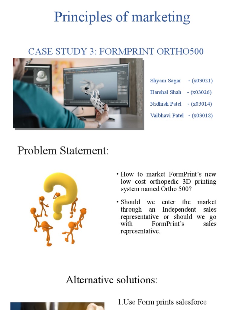 FormPrint Ortho500 Case Study Shyam | PDF | Sales | Marketing