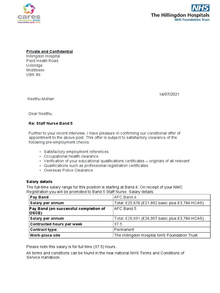 Neethu Mohan - Hillingdon Hospital NHS Foundation Trust - Conditional ...