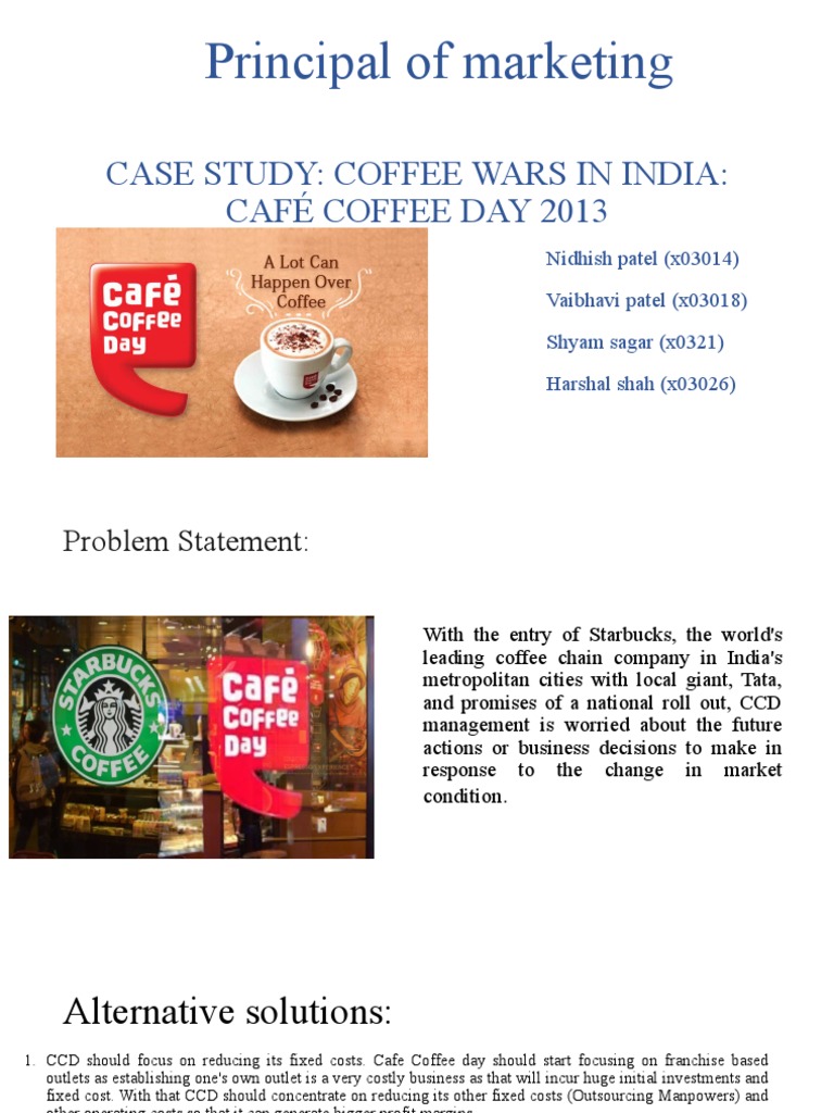 HBS Case Study Coffee Wars in India Shyam | PDF | Retail | Starbucks