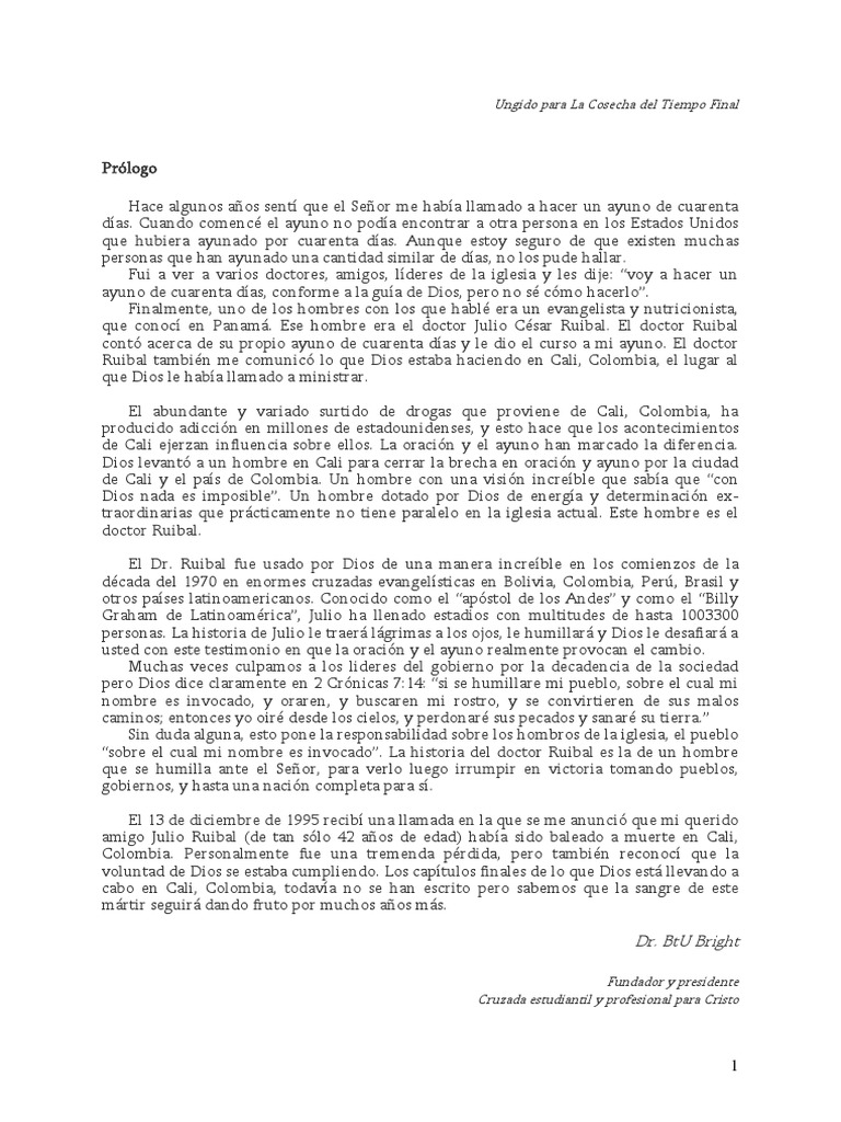 Julio César Ruibal: Un legado en Bolivia | PDF | Oración | Jesús