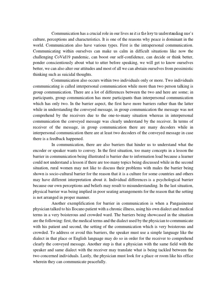 Pcom 101 - Chap 1 | PDF | Communication | Interpersonal Communication