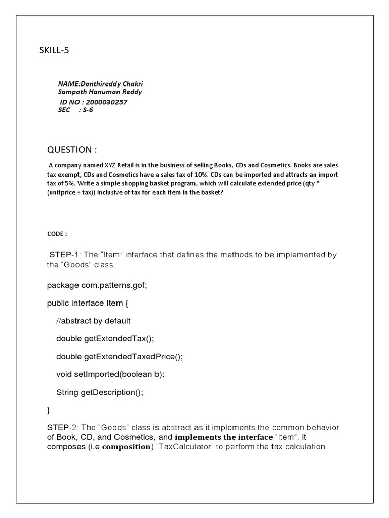 Adv Java Skill 5 Pdf Method Computer Programming Inheritance Object Oriented Programming