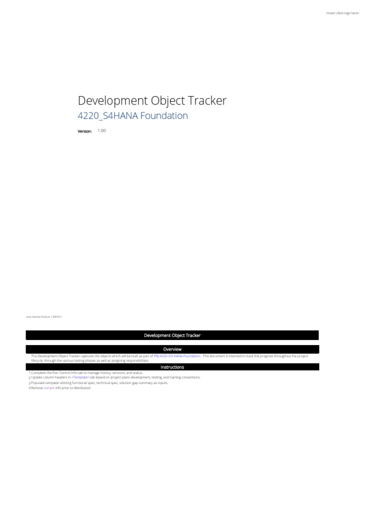 RICEFW Tracker | PDF | Application Software | Business Software