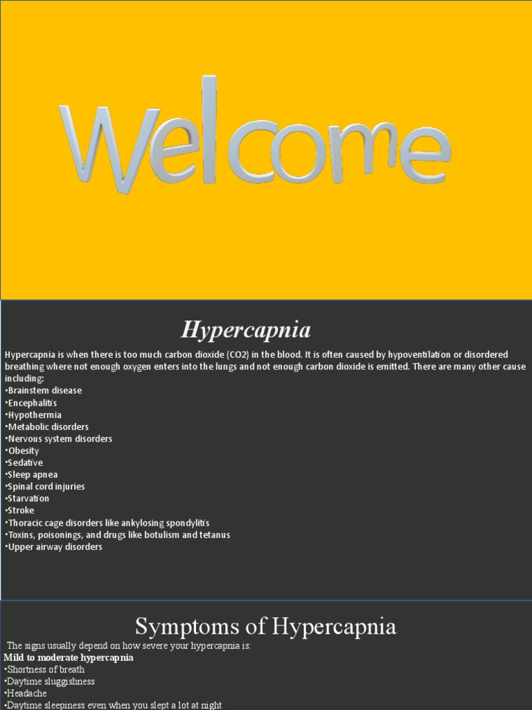 Hypercapnia | PDF | Lung | Respiratory Tract
