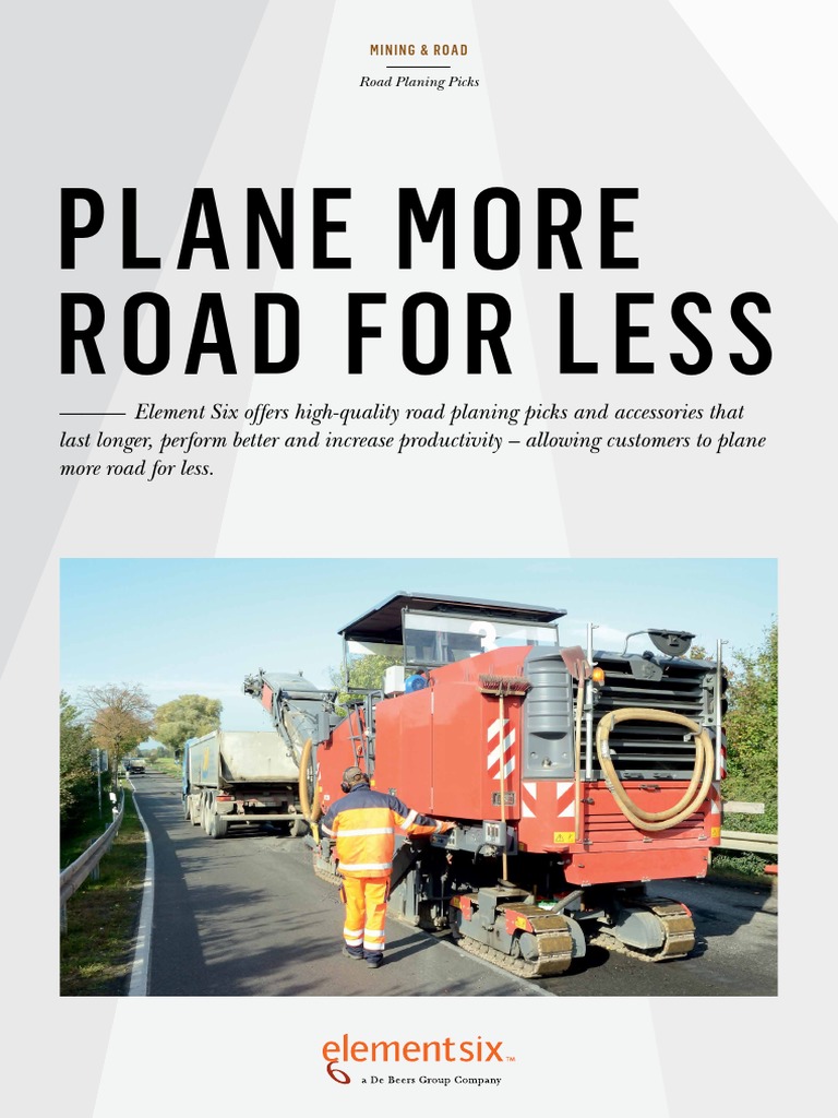 Element Six Road Planing Picks | PDF | Materials | Chemistry