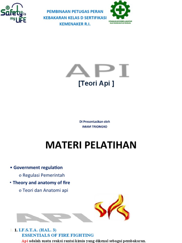 Teori Api Dan Anatomi Kebakaran | PDF