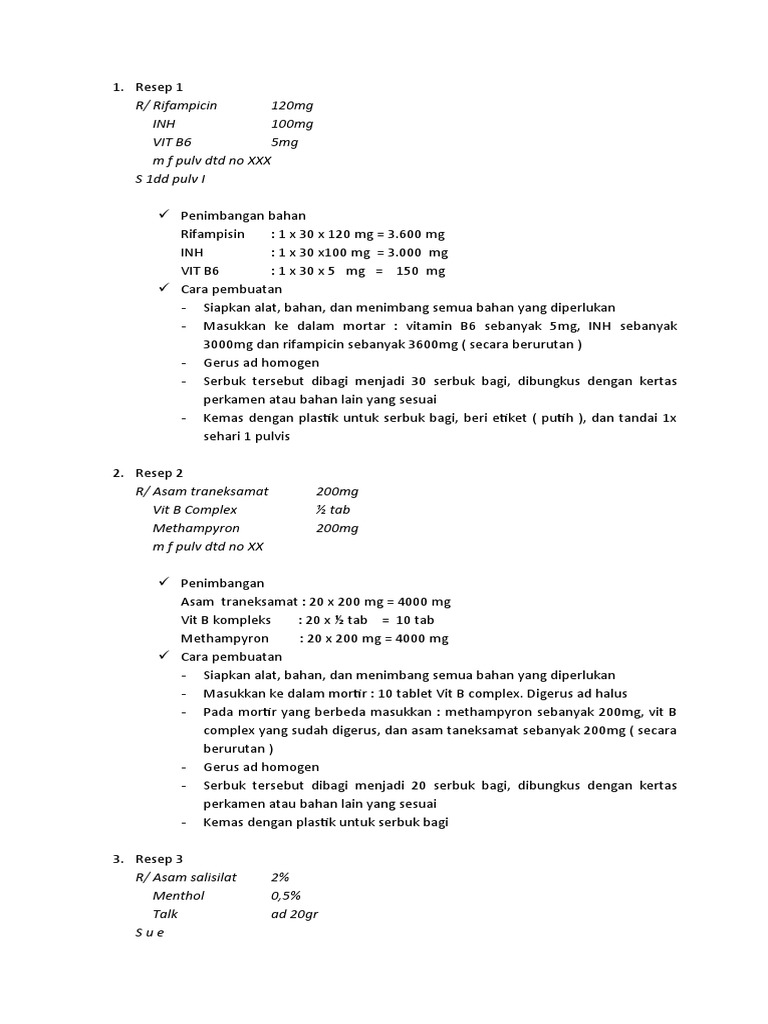 Contoh Perhitungan Resep | PDF | Memasak, Makanan, & Anggur