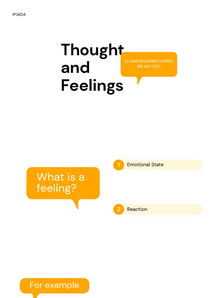 Thought and Feelings | PDF