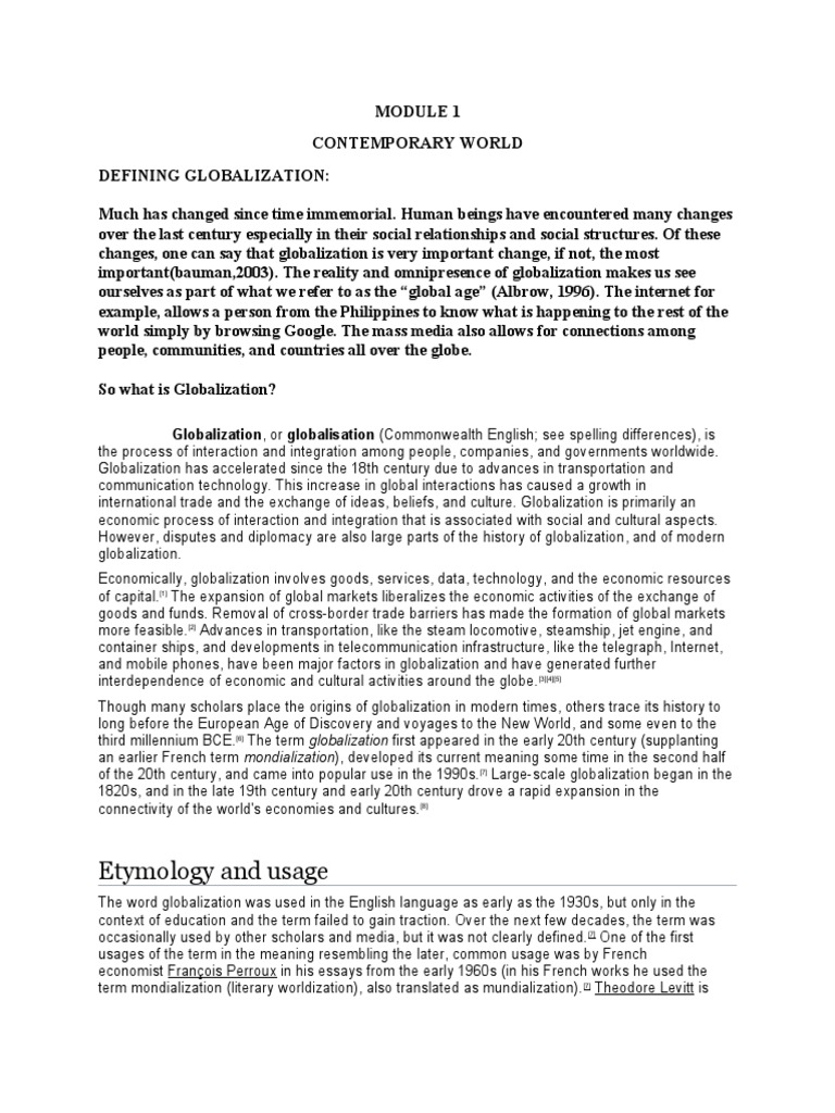 Etymology and Usage: Globalization, or Globalisation (Commonwealth ...