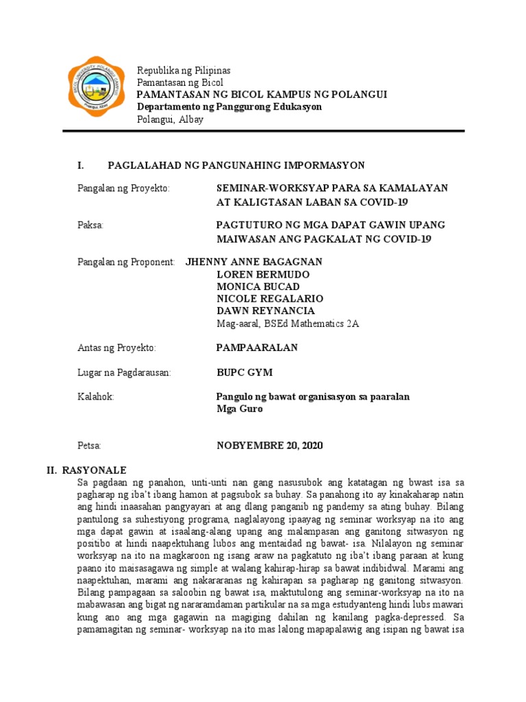 Seminar Worksyap | PDF