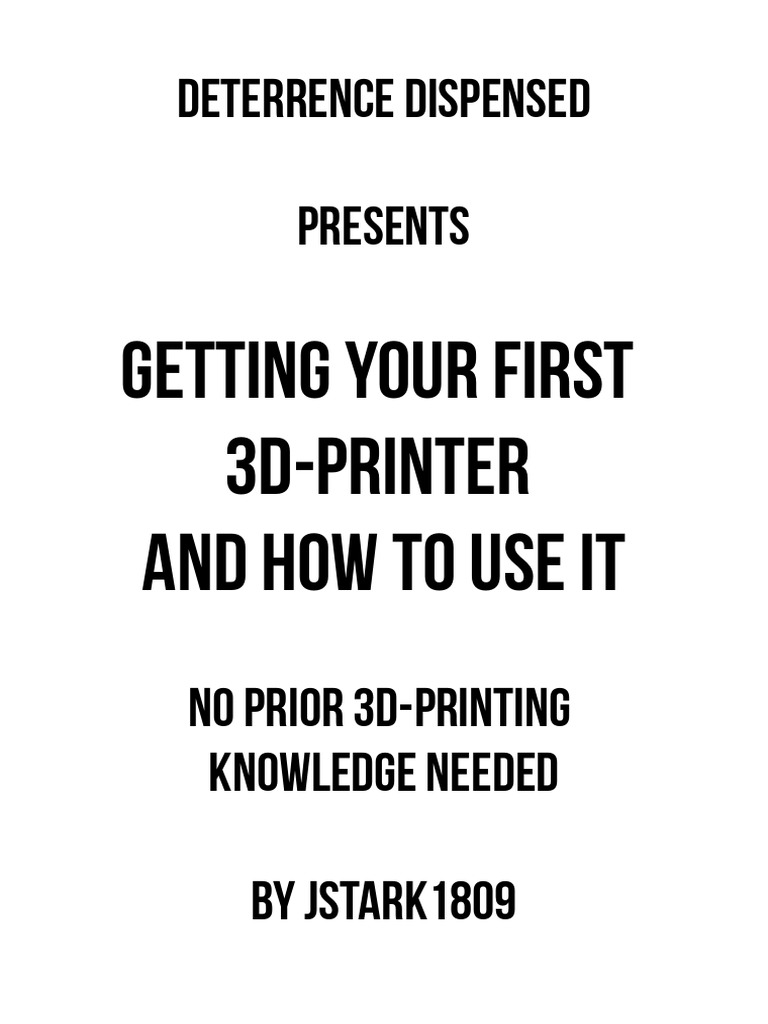 DetDisp 3D Printing Guide | PDF | 3 D Printing | Equipment