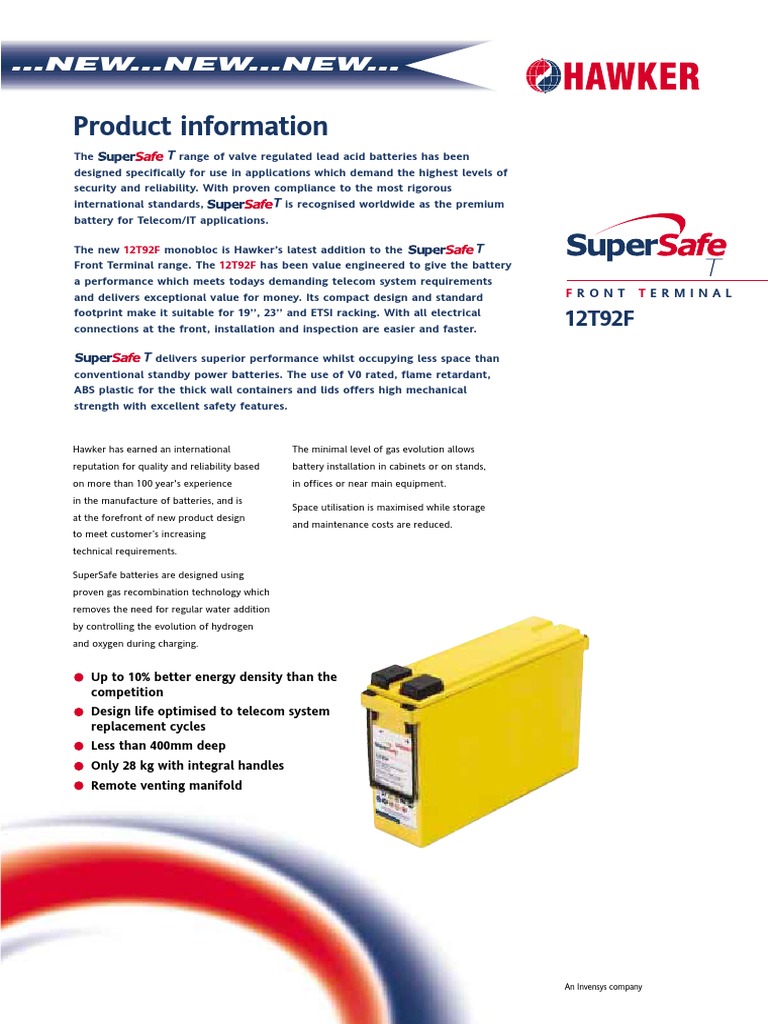 SuperSafe 12T92F Newbrochure | PDF | Manufactured Goods