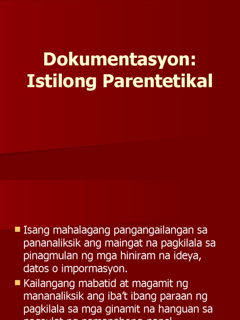 Dokumentasyon | PDF