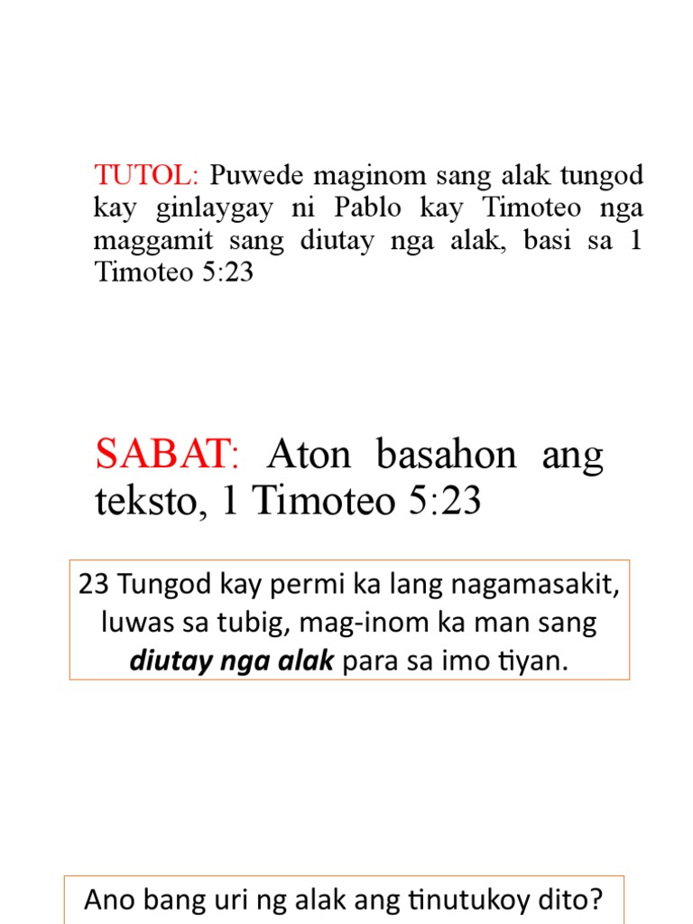 Bawal Na Inumin | PDF