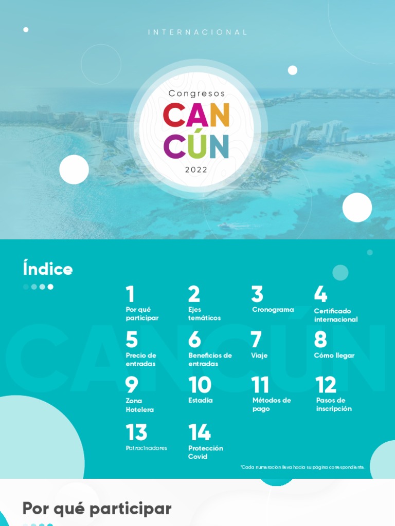 Brochure Cancún | Descargar gratis PDF | Hotel