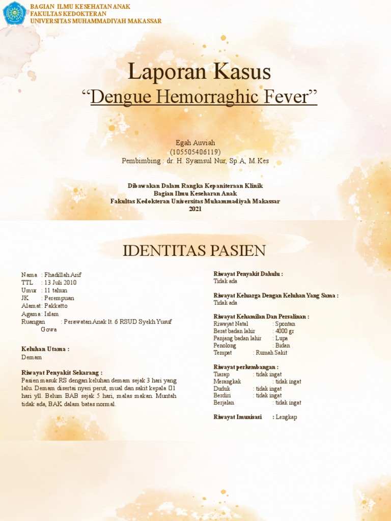 Lapsus DHF Pada Anak | PDF