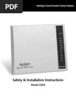 ZCV Installation Manual | PDF | Hvac | Thermostat